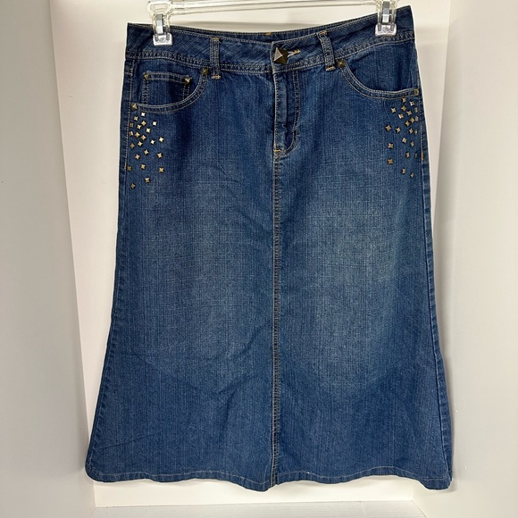 Cato | Skirts | Cato Size 8 Blue Denim Skirt | Poshmark